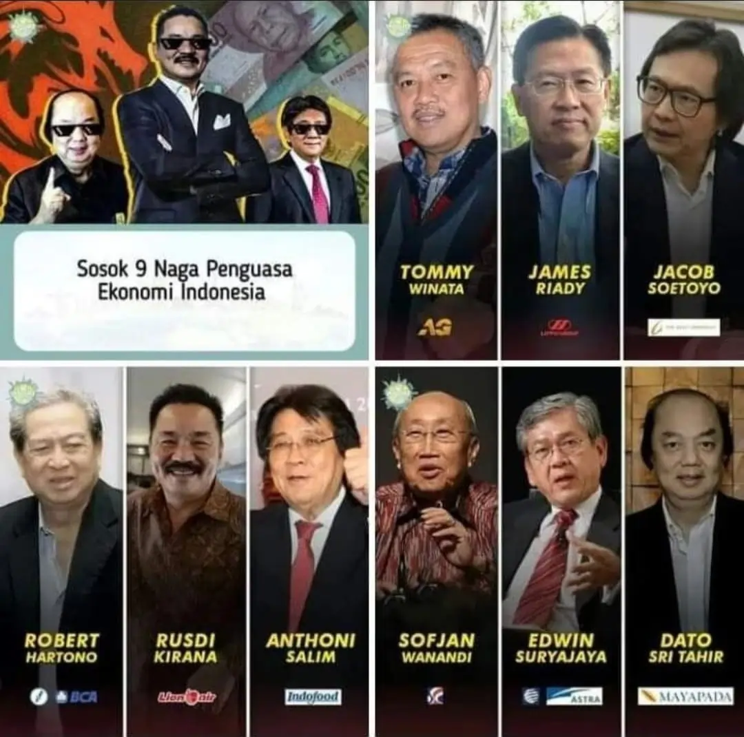 Siapa sajakah & Kekayaan Konglomerat 9 Sembilan Naga di Indonesia - Sejarah Indonesia & Info Random